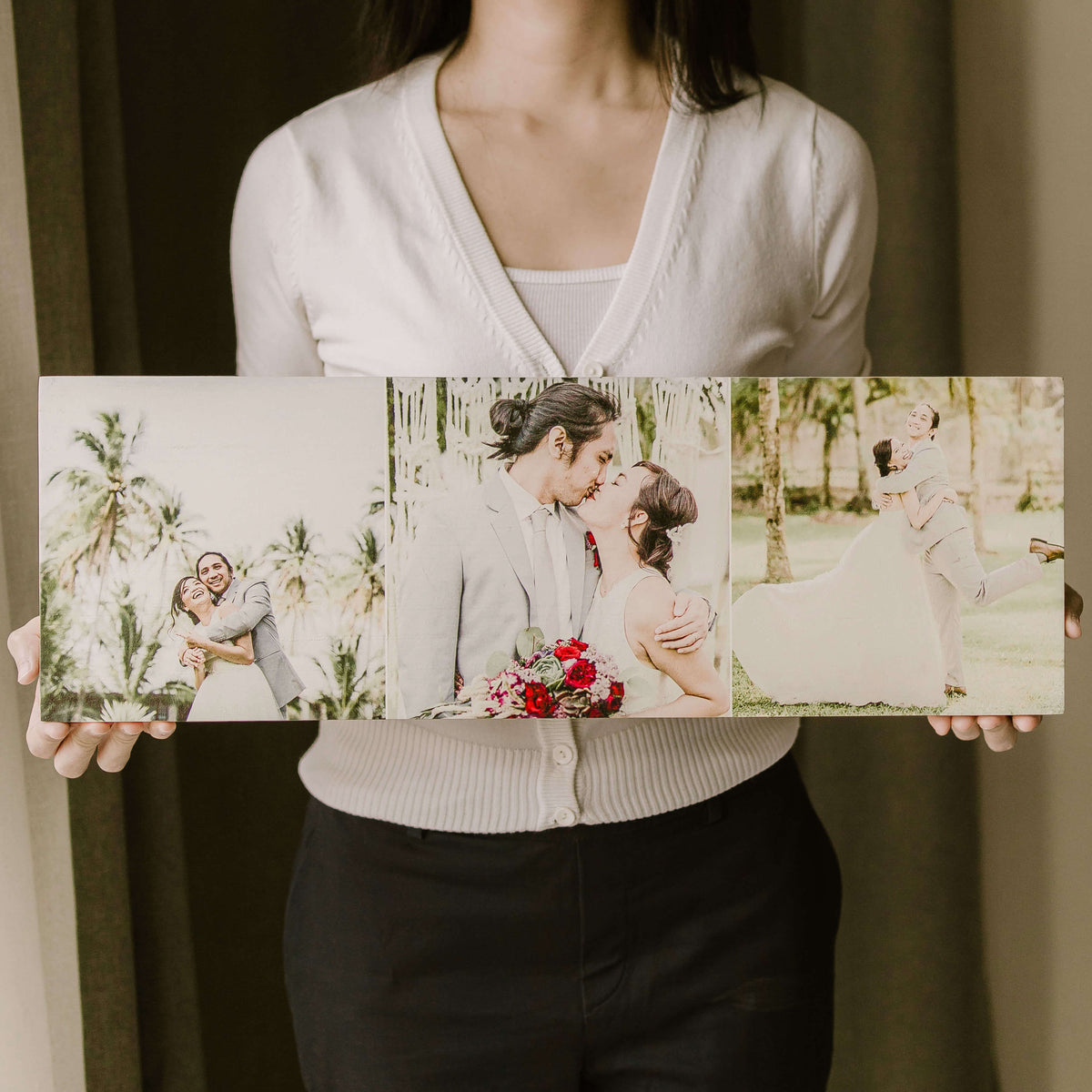 Couple Collage – Wooden Canvas